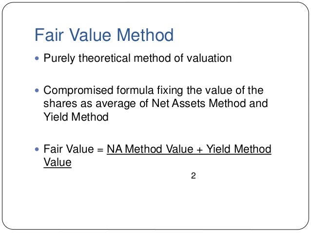 01 imcost class presentation valuation of shares