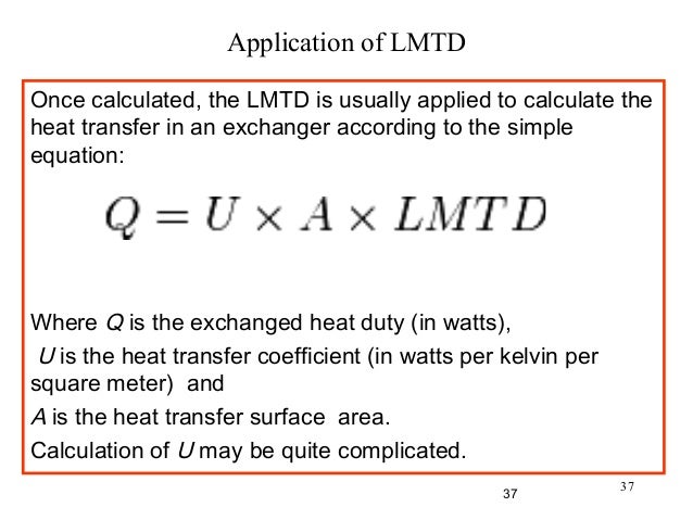Heat Exchangers: Lmtd Calculation For Heat Exchangers Heat Exchangers: Lmtd Calculation For Heat Exchangers