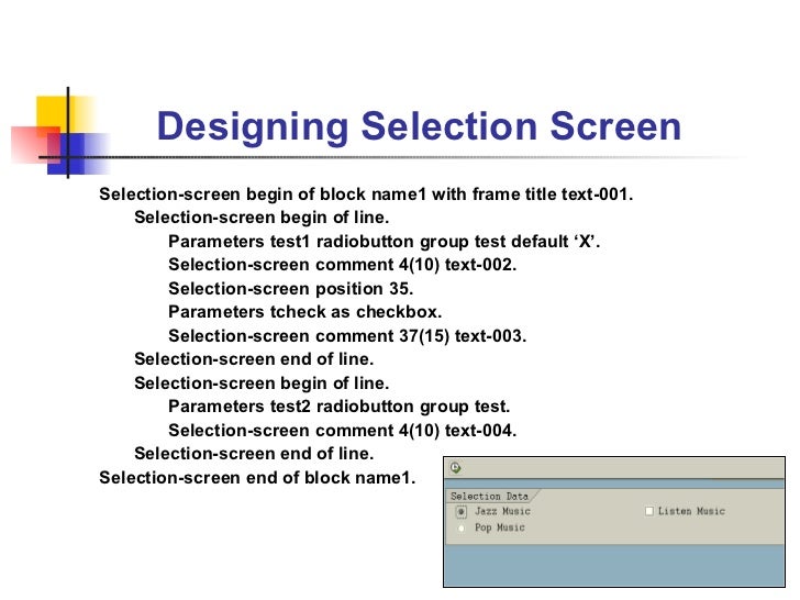 Abap Event Driven Programming Andselection Screen 8999
