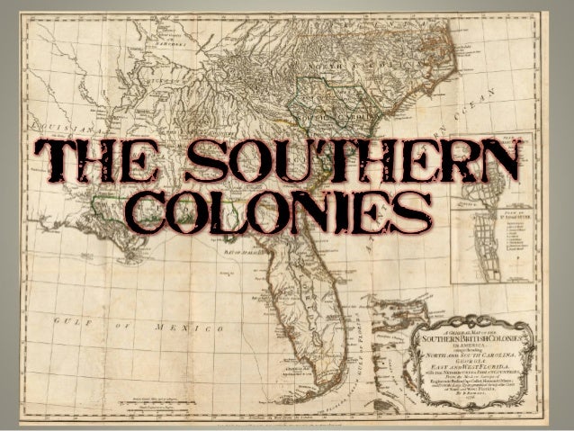 the southern colonies