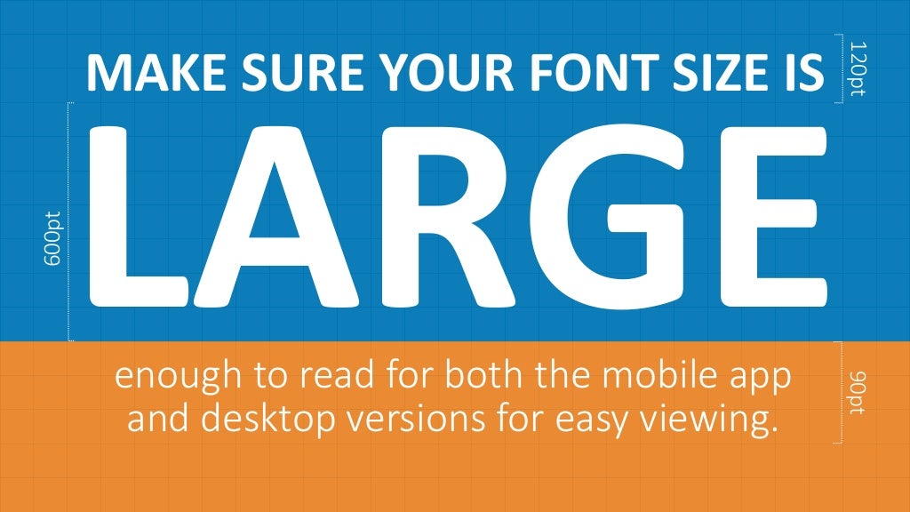 LARGE MAKE SURE YOUR FONT