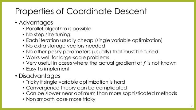Coordinate Descent Method