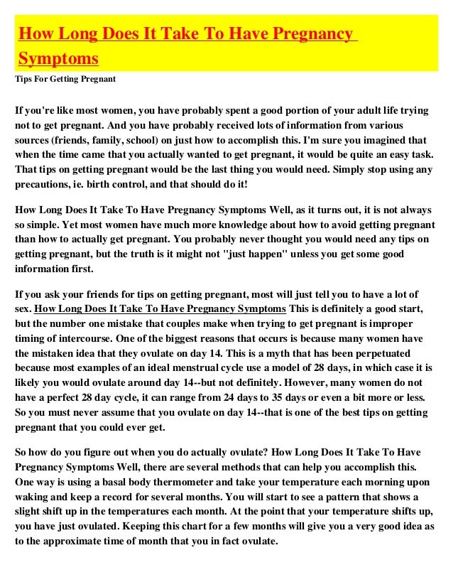 Early Signs Of Pregnancy 1 To 4 Weeks How Long Does It Take To Have early-signs-of-pregnancy-1-to-4-weeks-how-long-does-it-take-to-have