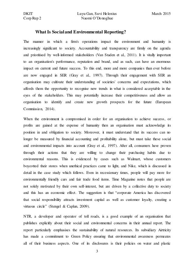 Environmental Sustainability Essay Environmental Sustainability Essay