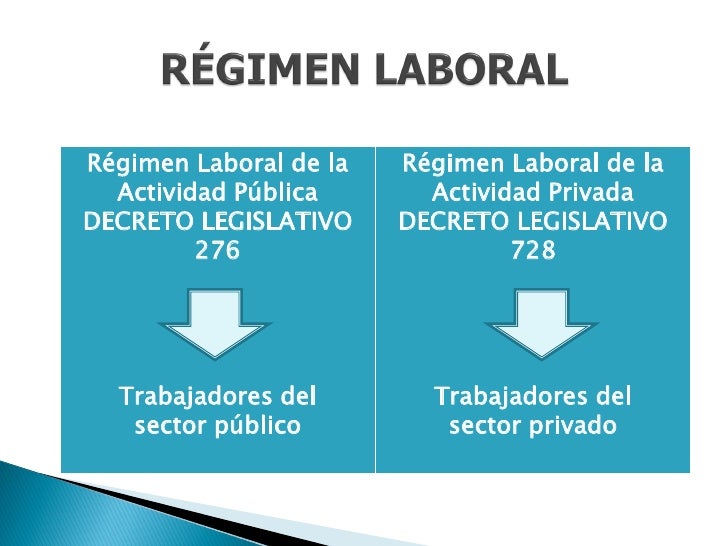 REGIMENES LABORALES EN EL PERÚ