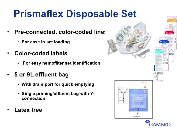 2 prismaflex crrt basic components - seg 2