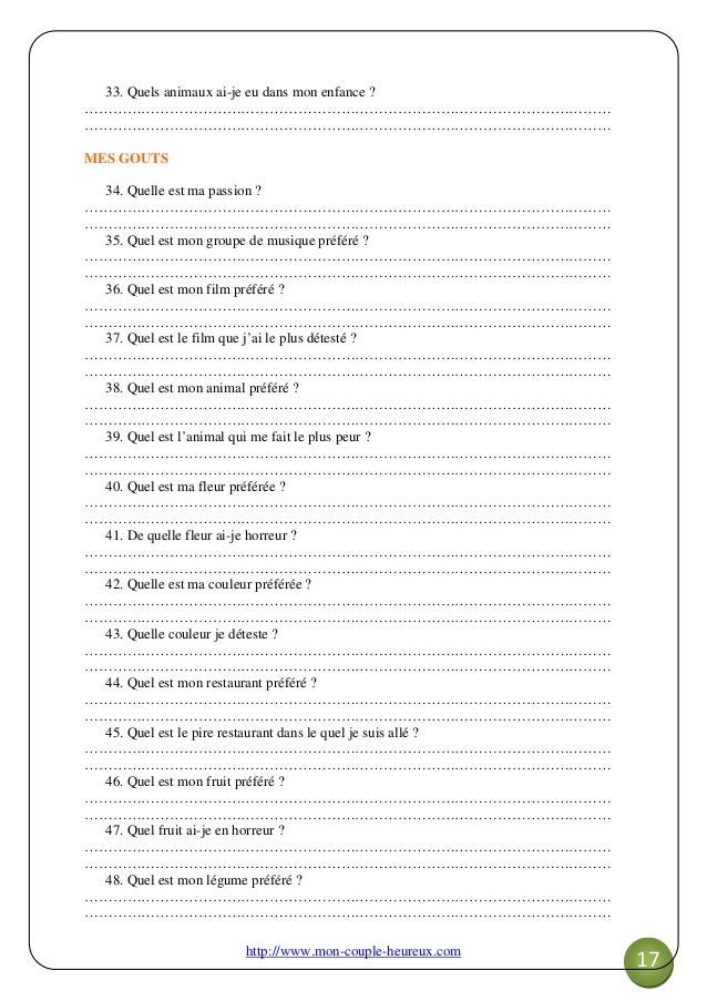 200 Questions Pour Votre Couple