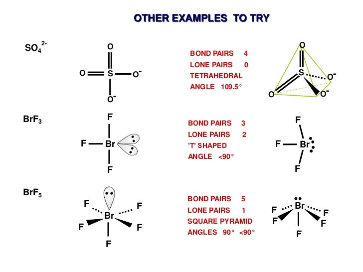 Vsepr Theory How Do I Identify Lone Pair And Bond Pairs Chemical ...
