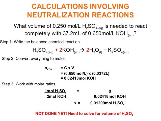Neutralization Calculator
