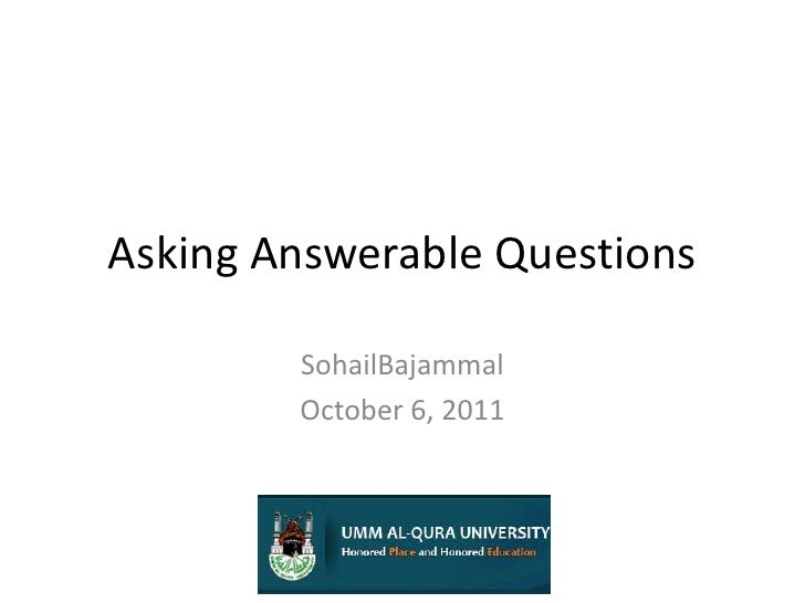 Ebcp Asking Answerable Pico Questions