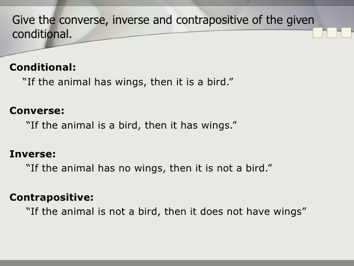 Converse Vs Inverse Et Contrapositive Akileos Converse Vs Inverse Et Contrapositive Akileos
