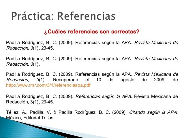 Formato APA: Citas y referencias