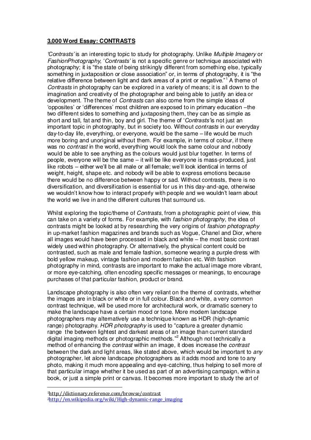 3000 Word Essay 3000 Word Essay