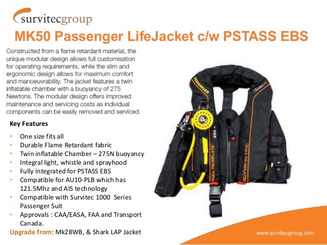 MK50 Lifejacket & PSTASS EBS - Helicopter Operator Introduction new