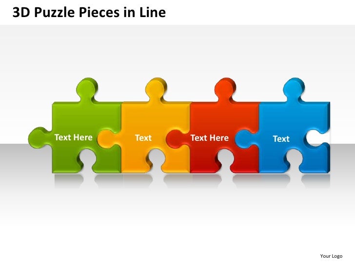 3d Puzzle Pieces In Line Powerpoint Presentation Templates 3d Puzzle Pieces In Line Powerpoint Presentation Templates