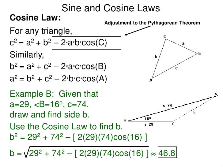 4.3 sine and cosine law inverse trig-functions