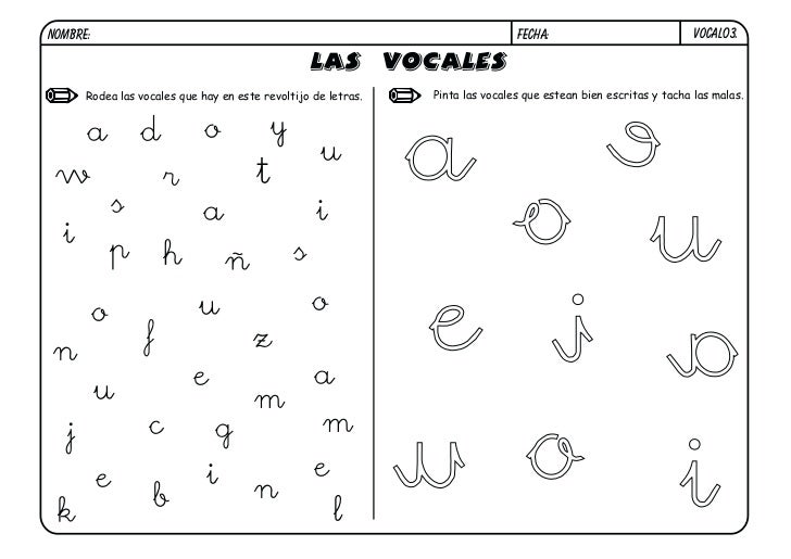 Trabajando con las vocales