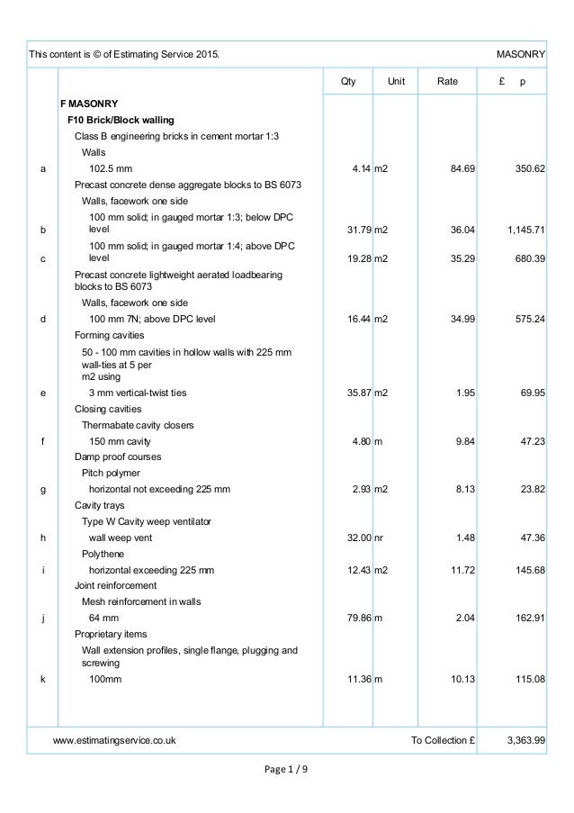 Smm7 Bill Of Quantities Template Excel Bill Of Quantities Template smm7-bill-of-quantities-template-excel-bill-of-quantities-template