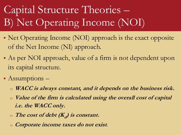 5 Capital Structure theories 5-capital-structure-theories