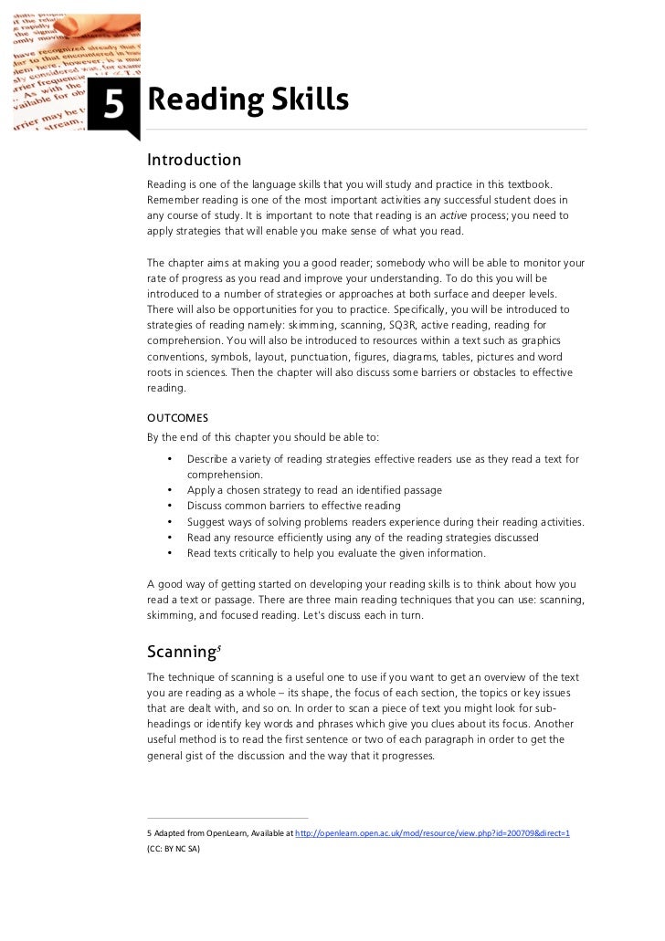 Reading Skills PDF Reading Skills PDF