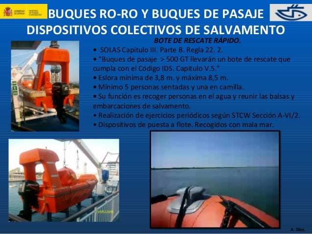 ISM - Curso Buques RO-RO & Pasaje - 6 dispositivos de salvamento