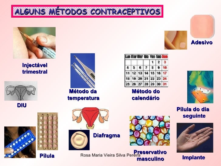 Algns métodos contraceptivos