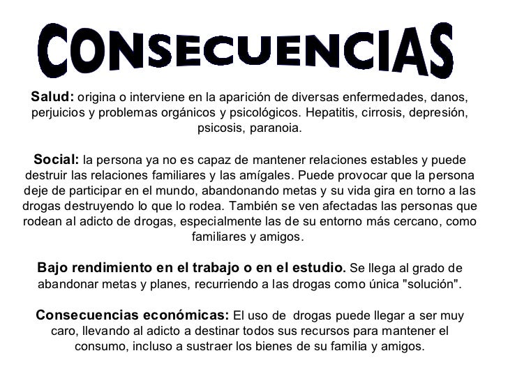 La drogadiccion: La drogadiccion