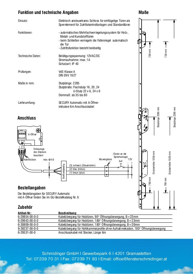 SECURY AUTOMATIC MIT A-ÖFFNER