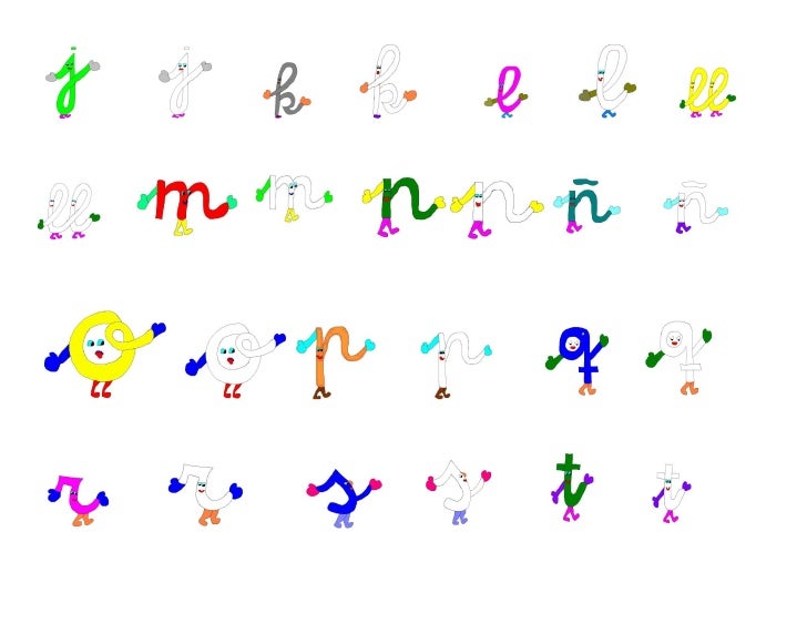 Abecedario animado en cursiva - Imagui