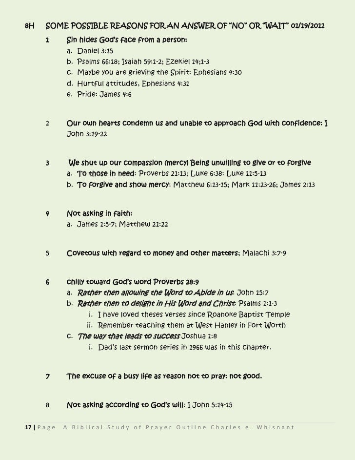 A Biblical View Of Prayer Series Outline a-biblical-view-of-prayer-series-outline