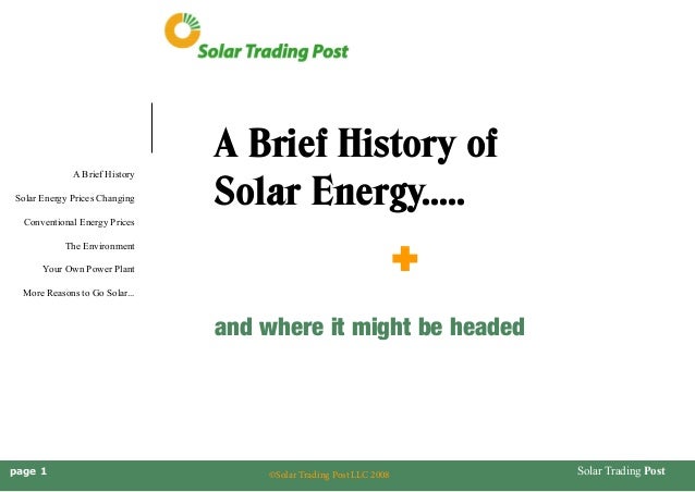 A brief History Of Solar Energy a-brief-history-of-solar-energy