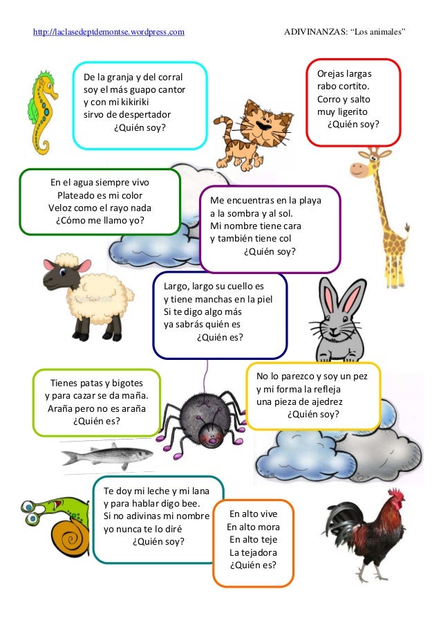 Adivinanzas sobre animales