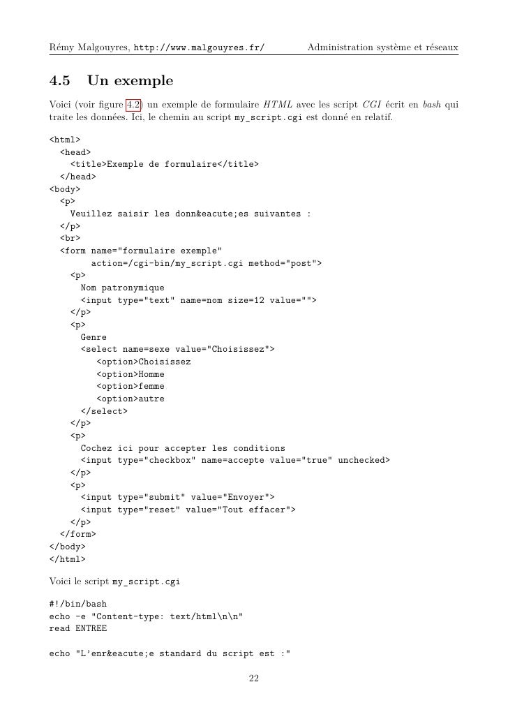 Exemple De Script Ubuntu