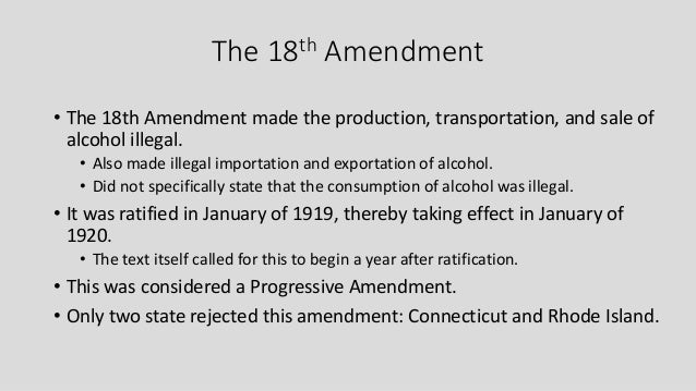 Prohibition