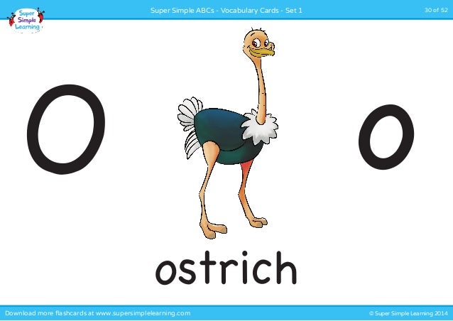 Alphabet Vocabulary Flashcards Set 1 Super Simple