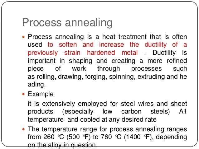 Annealing , normalizing , quenching , martensitic transformation (1)