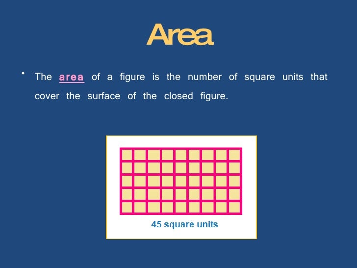 Area Perimeter Area Perimeter