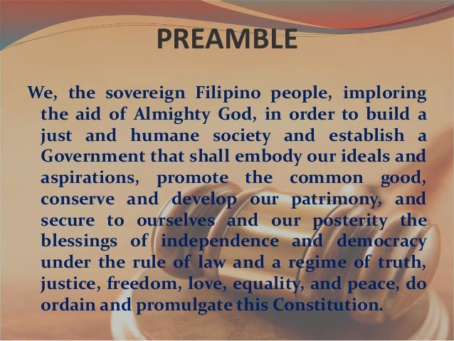 Preamble Philippine Constitution
