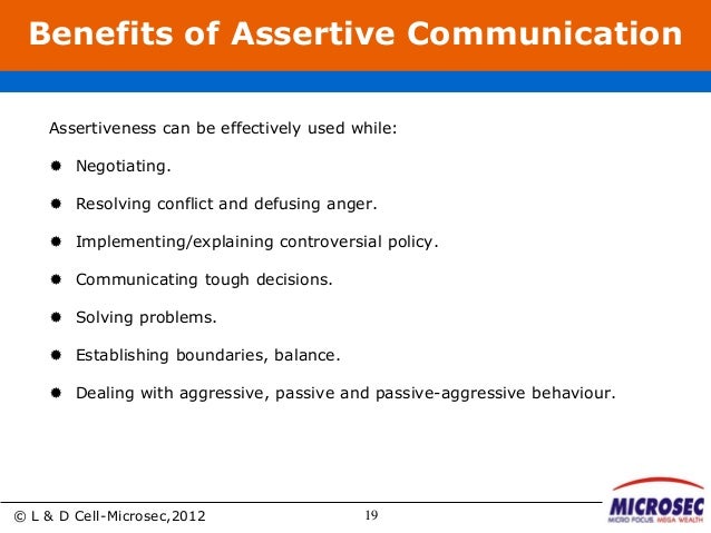 Assertive communication