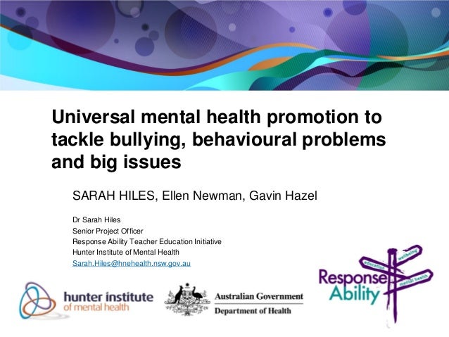 The Implementation Of Mental Health Promotion Programs - ratmanager