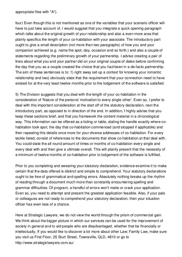 Australian Partner Visa Application Preparing A Statutory Declarati Australian Partner Visa Application Preparing A Statutory Declarati