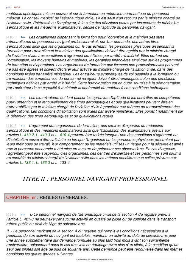 Code De L Aviation Civile Code De L Aviation Civile
