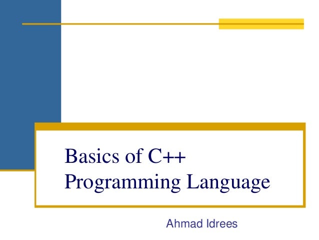 Basics Of C Programming Language 3326