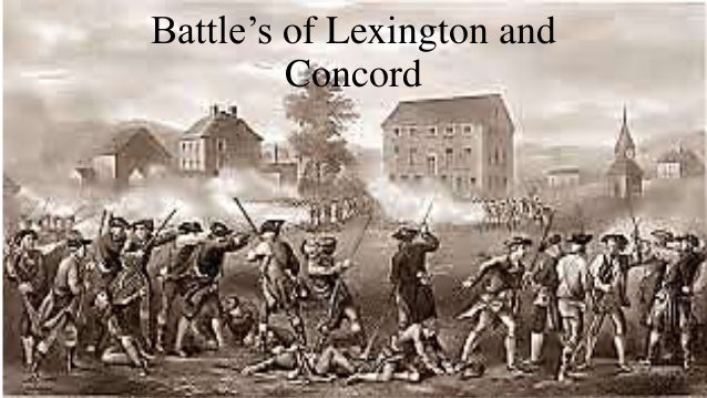 Battles of lexington and concord
