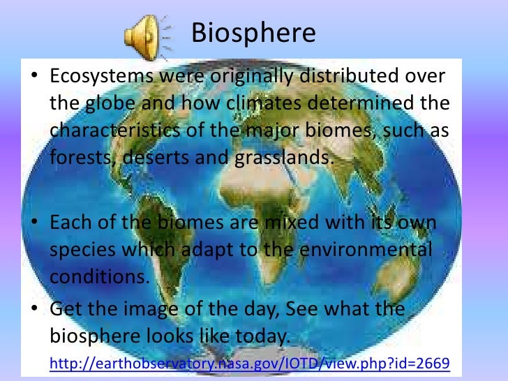 Biosphere powerpoint