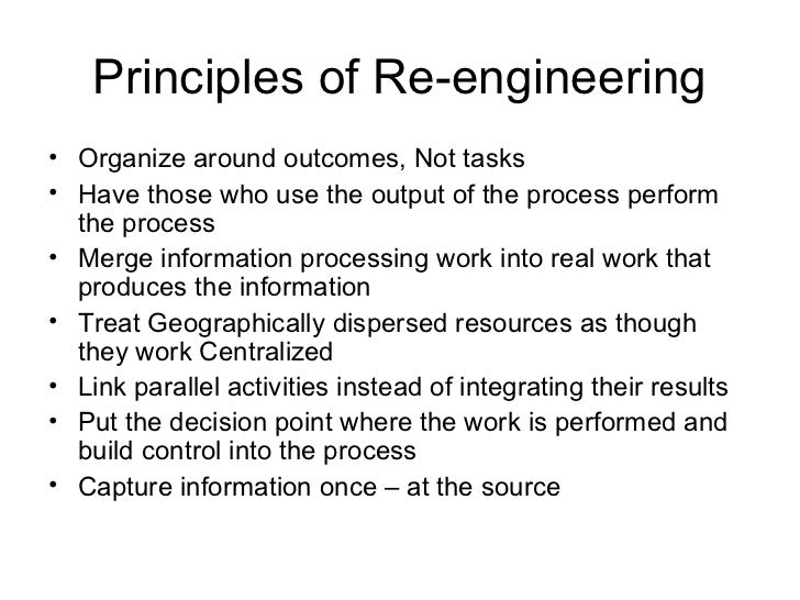 Business Process Re Engineering
