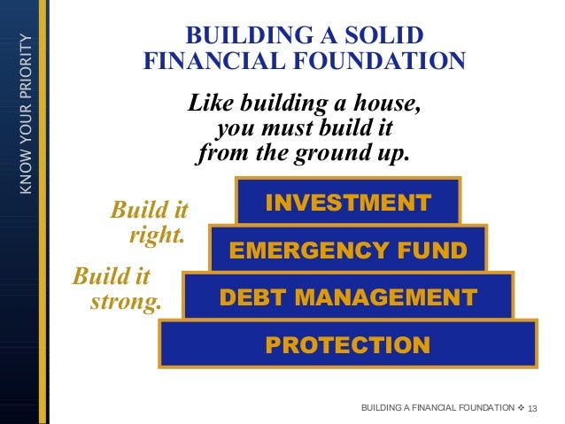 Building A Financial Foundation