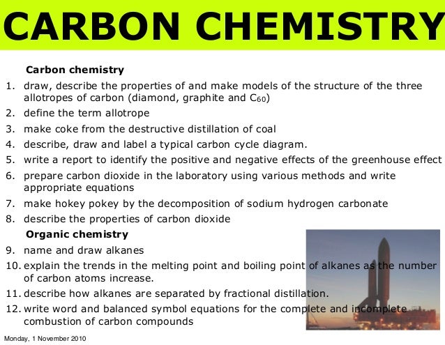Carbon chemistry
