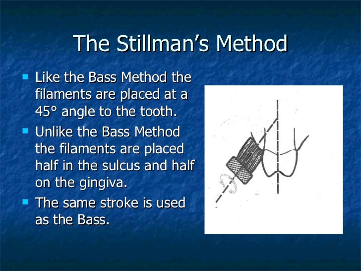tooth brushing techniques