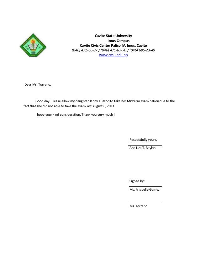 Excuse Letter excuse-letter